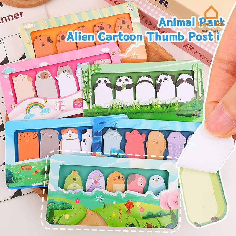 150 Sheets/ Set Lovely Small Animals Style Cartoon Sticky Notes - Book ...
