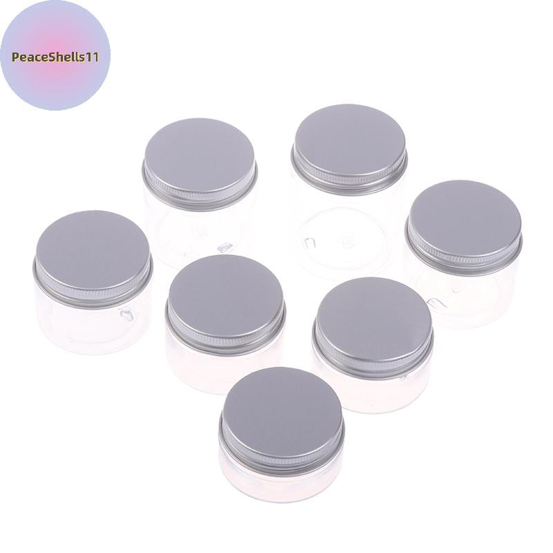PeaceShells Empty Plastic Cosmetic Makeup Jar Pots Transparent Sample ...