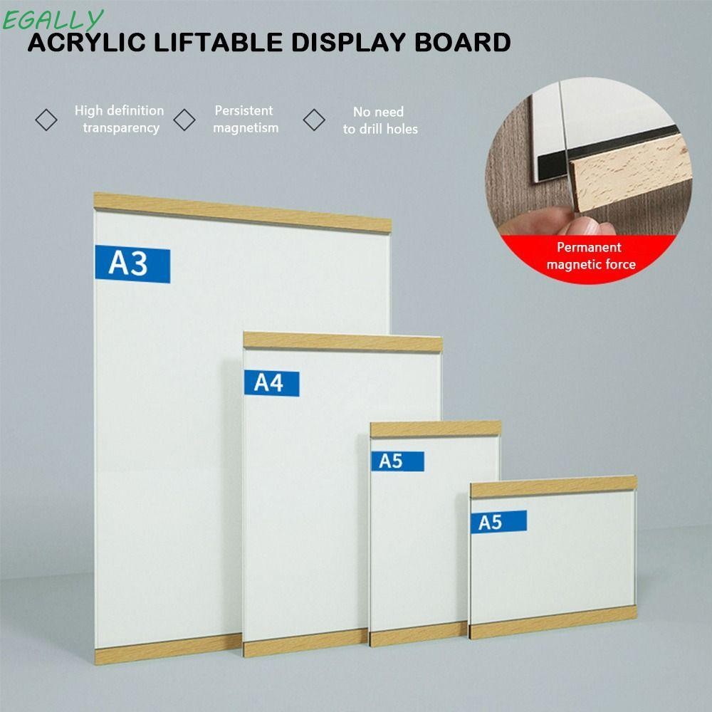 EGALLY Display Frame, Acrylic Magnetic Certificate Frame, A3/A4/A5 Wall ...