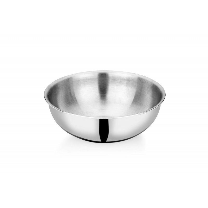Premium Stainless Steel Kadai/Serve ware Without Handle |TRI-PLY Steel ...