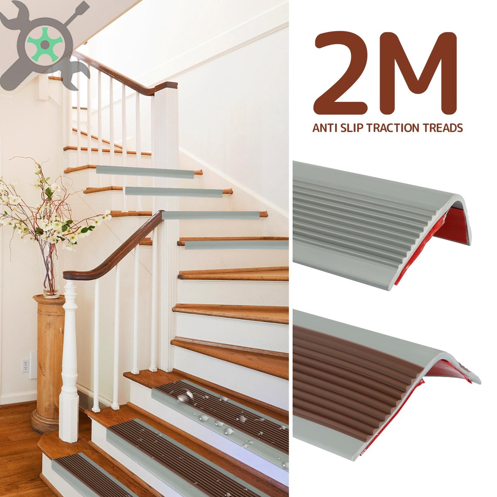 Stair Edge Protector L-Shape Step Edge Trim Strips Non-slip Stair Nose ...