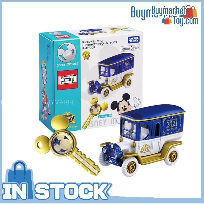 [Authentic] Takara Tomy Tomica Disney Motors Diecast Car - High Hat Classic Route 717 Mickey ...