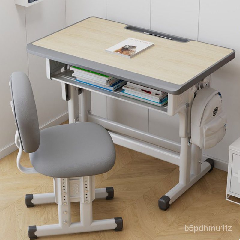 YQ Children's Study Desk Desk Pupils' Writing Work Table Adjustable ...