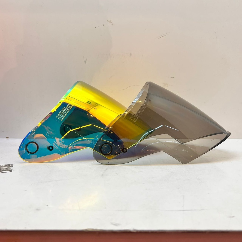 VISOR MHR HEVO V126 BLACK / SEMI GOLD ( UNCLESPANAR & LHMOTOR ...