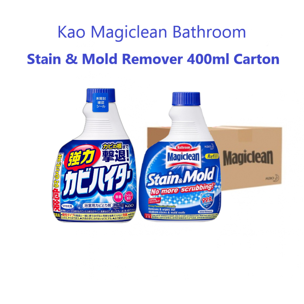 Kao Magiclean Bathroom Stain & Mold Refill Bundle and Carton 400ml x 12 Deal | Made in Japan ...