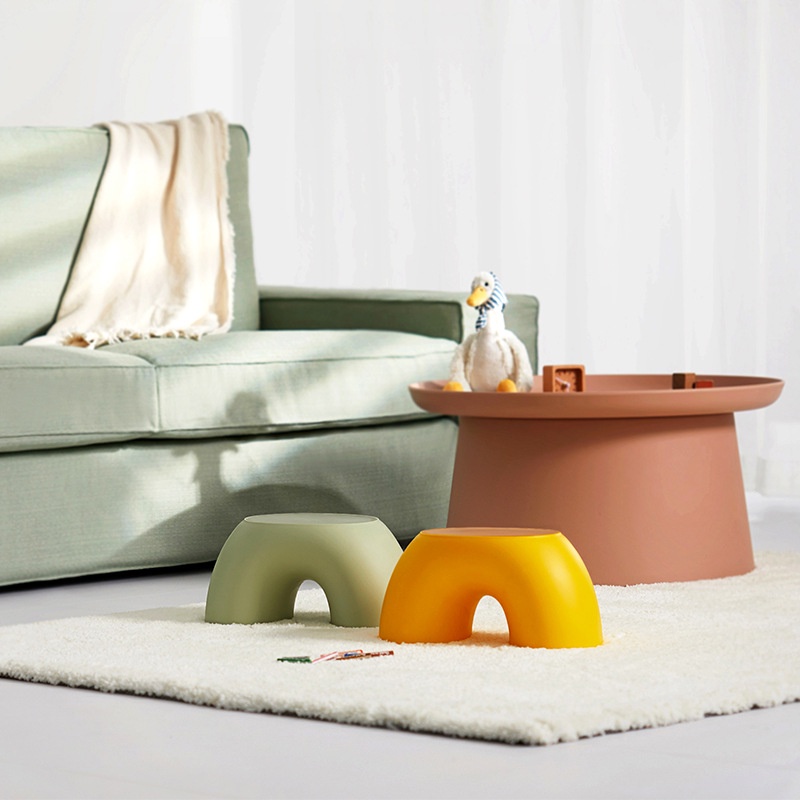 SDS 1pc Anti-slip Kids Stool, Rainbow Stool, Baby Chair Kid Play Stool ...