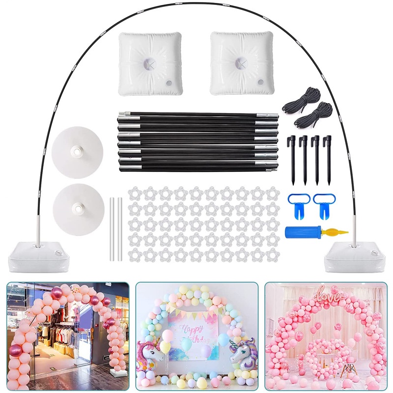 Balloon Arch Kit, Adjustable Balloon Stand Set with Water Fillable Base ...