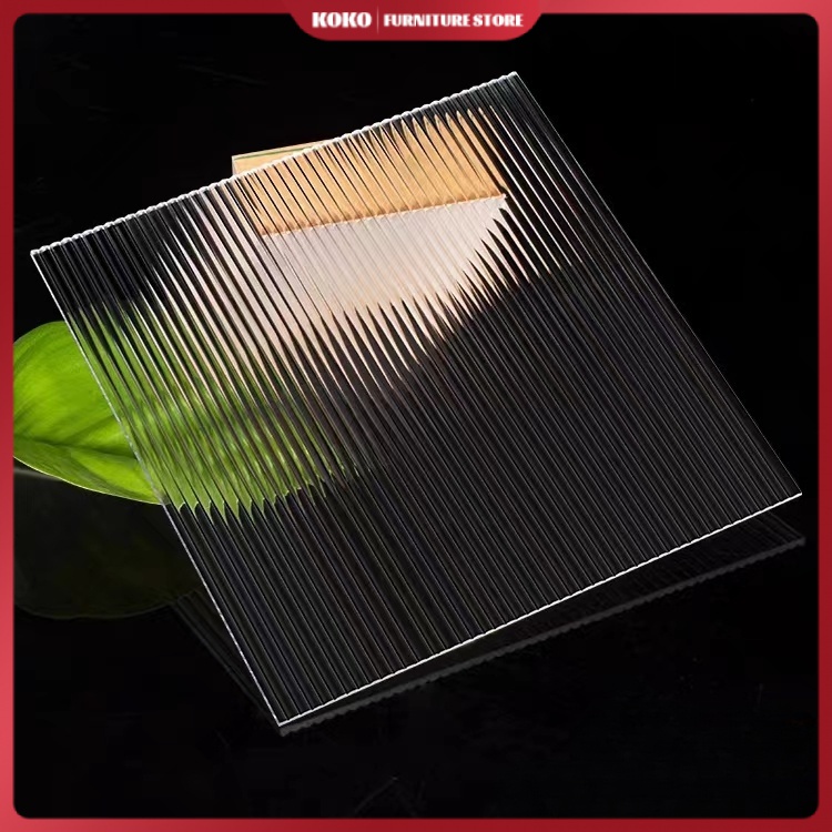 Acrylic sheet translucent long rainbow striped plate corrugated plate ...