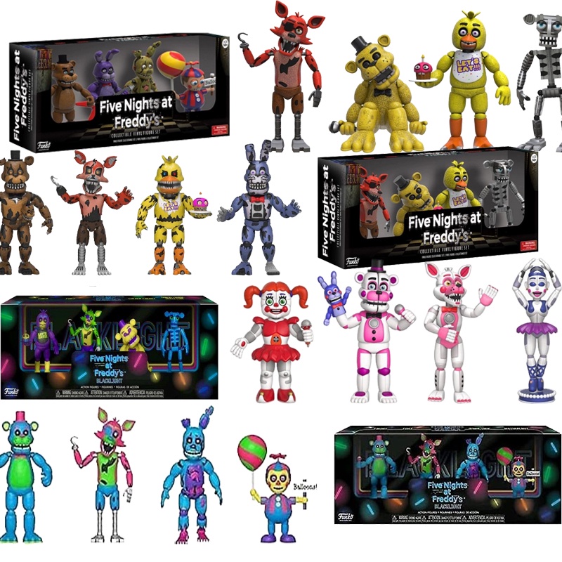 4pcs / set Five Night At Freddy's FNAF Action Figures Toys Foxy Freddy ...