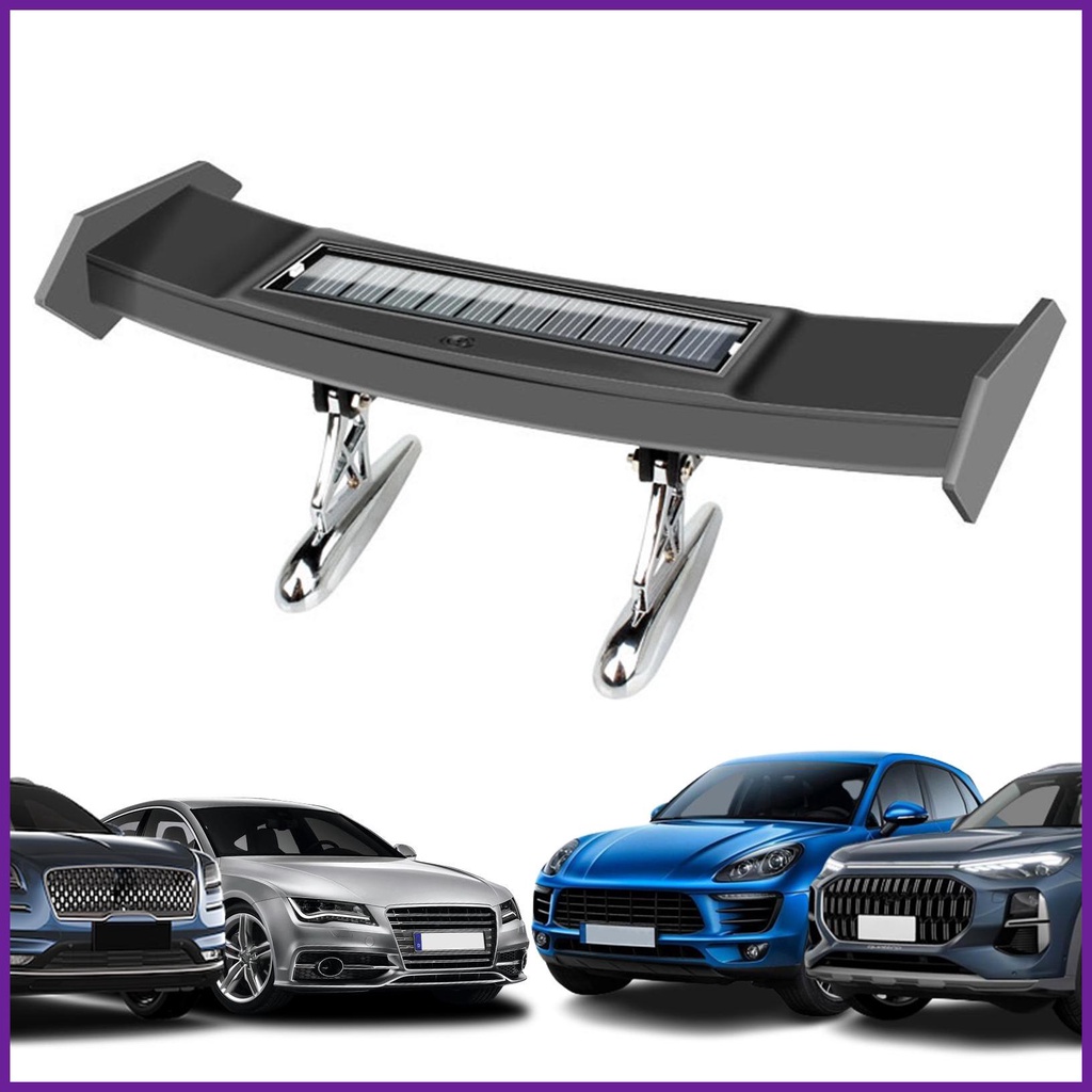 Car Spoiler Wing Solar Powered Rear Lights Durable Rear Spoiler ...