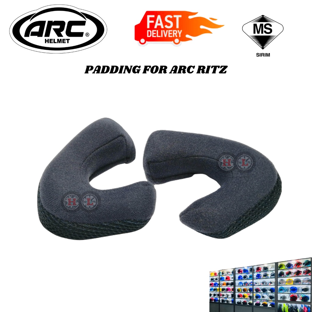 ARC EAR PADDING FOR RITZ HELMET ( ARC Helmet RITZ Side Padding Sponge ...