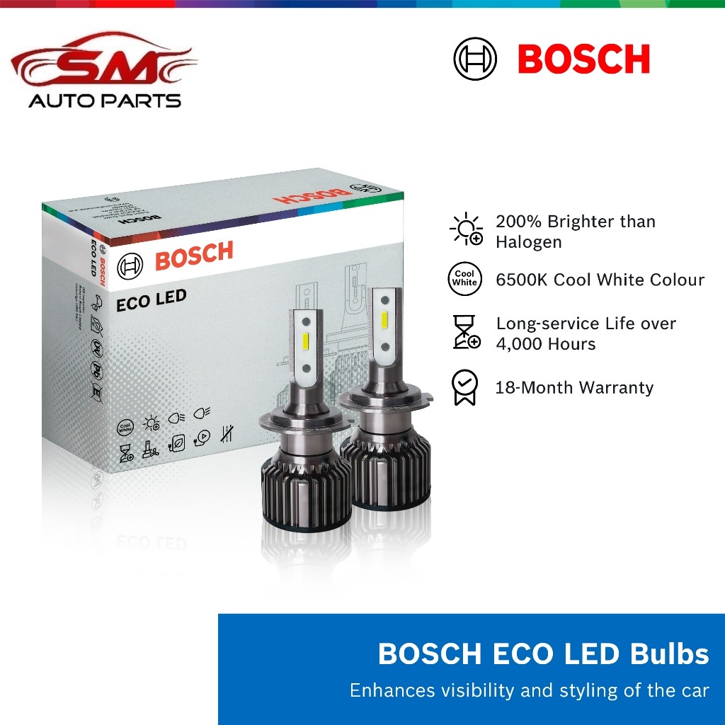 BOSCH ECO LED for Automotive Lighting H4 H7 Bulbs ( 18Month Warranty ...