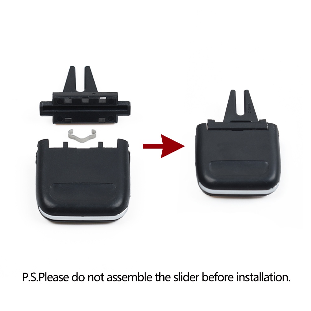 Car Front Rear Console Air Conditioning AC Vent Grille Clip Slider ...