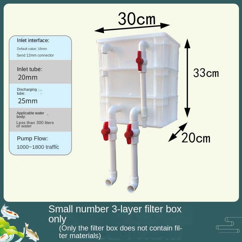 Aquarium Pond Filter Turnover Drip Box Filter Box Water Circulating ...