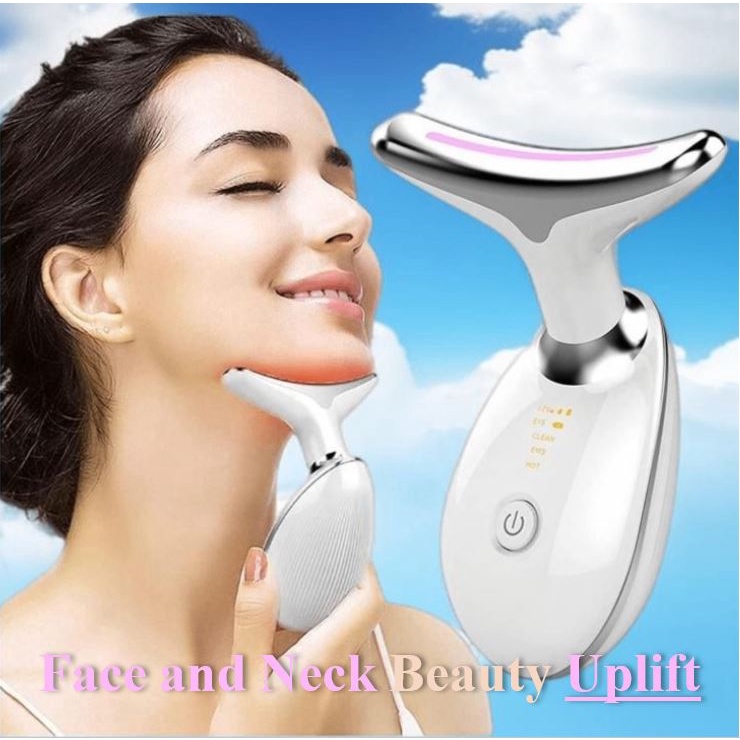 Neck and Face Massager Triple Therapy PhotoTherapy Sonic Massager ...