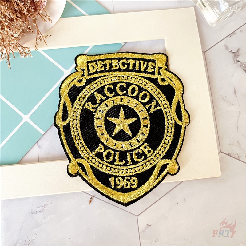Detective Raccoon Police - Resident Evil Iron-On Patch ♚ 1Pc DIY Sew on ...