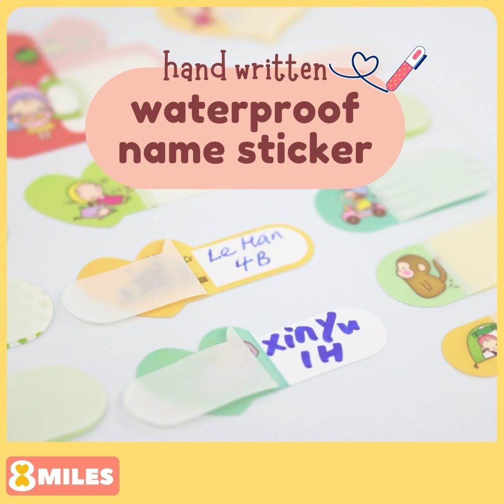 Waterproof Name Sticker Handwritten Label Name Children Gift | Shopee ...