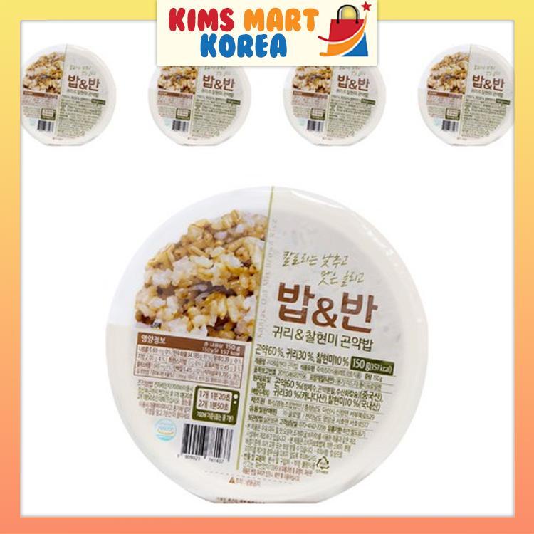 Bab & Ban Oat Glutinous Brown Rice Pre-cooked Korean Food 150g x 5pcs ...