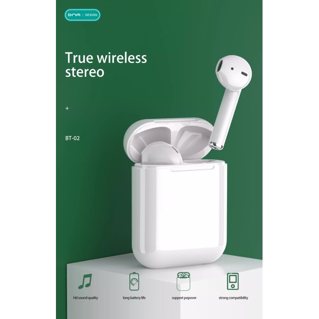 SM ~ Bluetooth Wireless Earbuds AirDots DNA Design BT-02 | Shopee Singapore