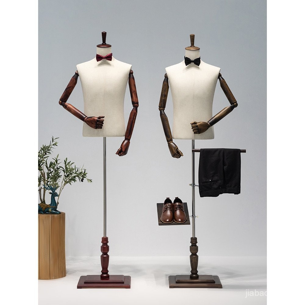 Clothing Store Mannequin Props Male Half Body Men's Window Display ...