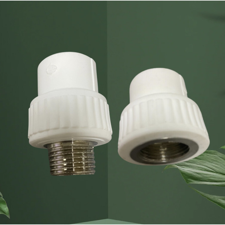 WHITE 20MM 25MM 32MM MALE FEMALE ADAPTER ADAPTOR PPR FITTINGS | Shopee ...