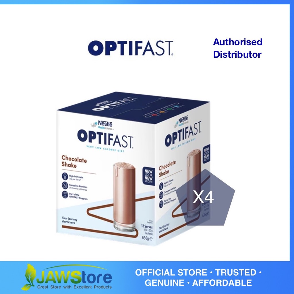 [Bundle of 4] Nestle Optifast Very Low Calorie Diet Milk Shake ...