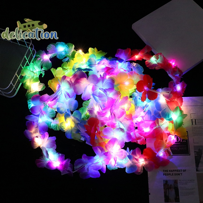 [DelicationS] Glow Light Up Simulation Flower Crown Women Girl LED ...