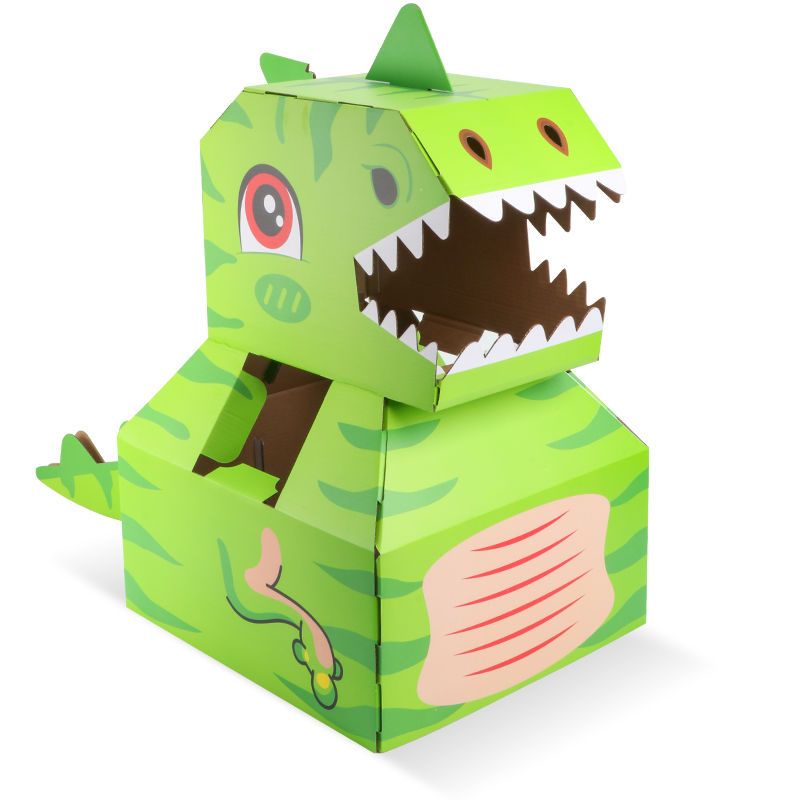 Carton Dinosaur Wearable Tyrannosaurus Puzzle Handmade DIY Model ...
