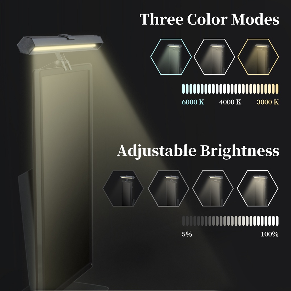 Computer Monitor Light Bar Screen Light e-Reading LED Task Lamp 40CM ...