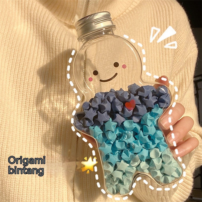 Gingerbread Man Candy First Aid Bottle Wishing Bottle Lucky Star ...