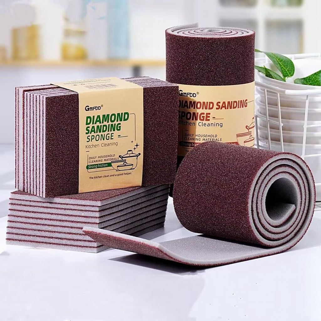 Magic Nano Emery Sponge Pad Pot Brush Dishwashing Cloth Kitchen ...