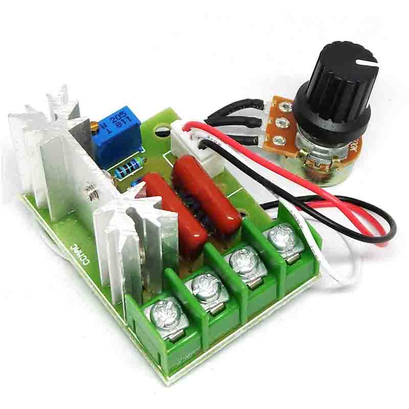 AC 220V 2000W high-power thyristor voltage regulator with potentiometer ...