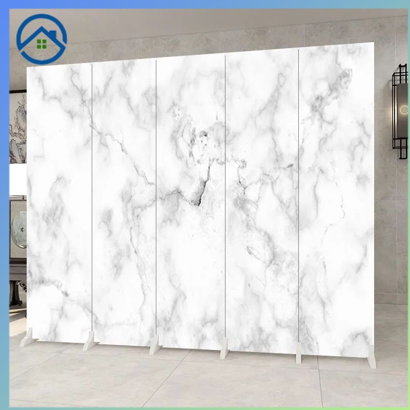 Office pure white screen partition living room cover movable folding ...