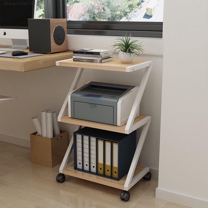 Creative Desktop Double-layer Storage Shelf Simple Office File Rack ...