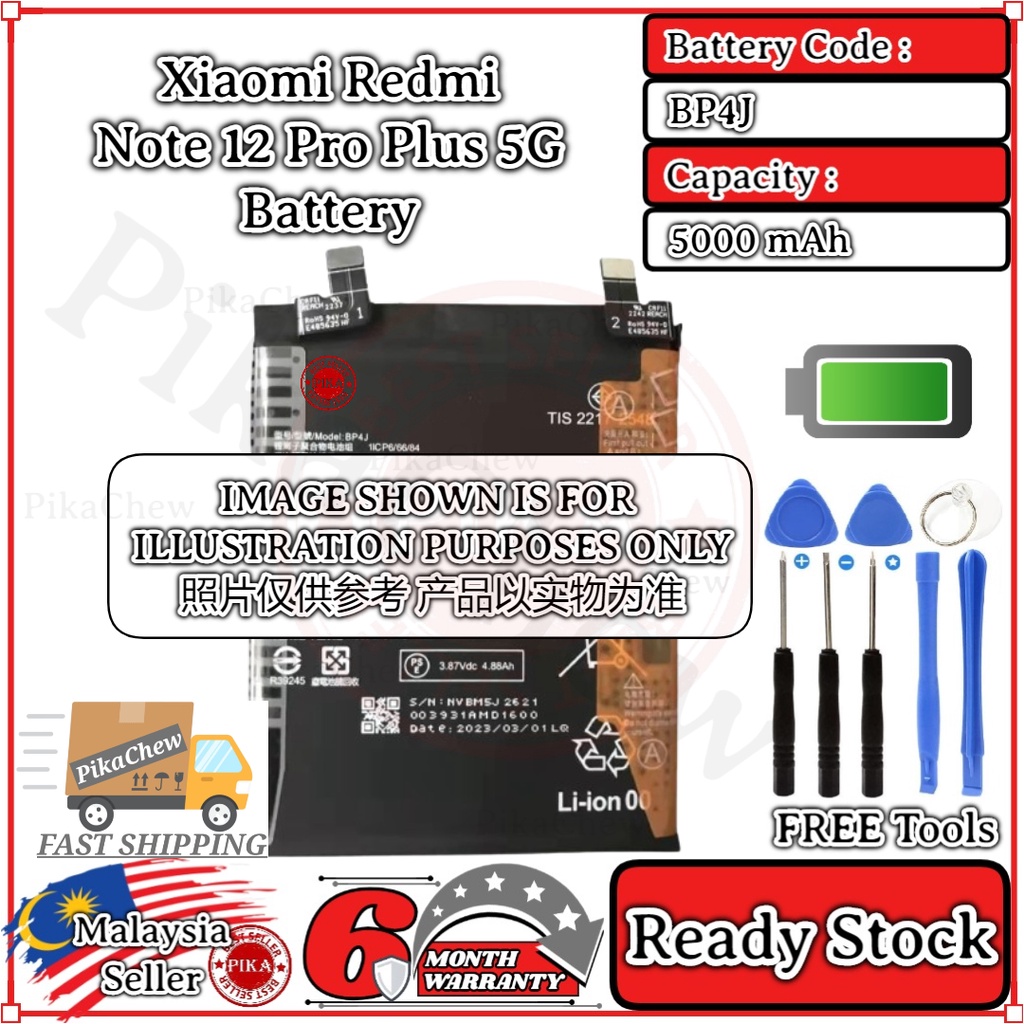 PIKA Compatible with Xiaomi Redmi Note 12 Pro Plus 5G ( 22101316UG ...