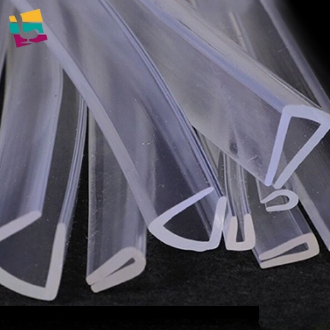 1meter/2meters U-shaped transparent rubber edge sealing strip, glass ...