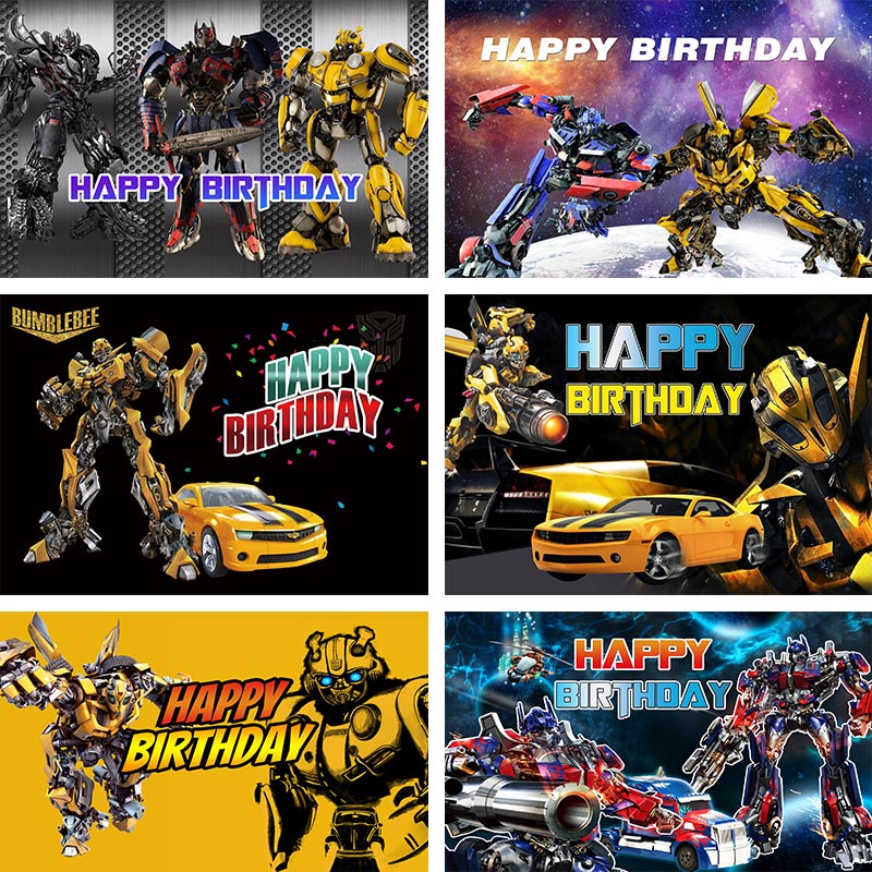 Transformers Backdrop For Photography Baby Shower Kids Children Girl ...