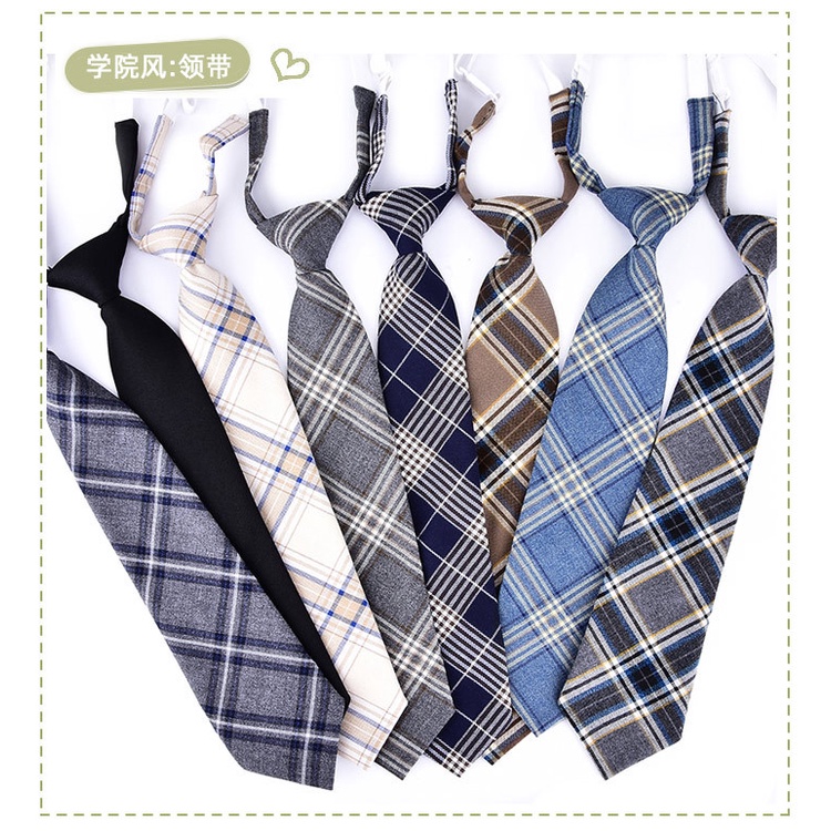 Jk Tie Japanese Style Knot-Free Tie Preppy Style Female Uniform Socket ...