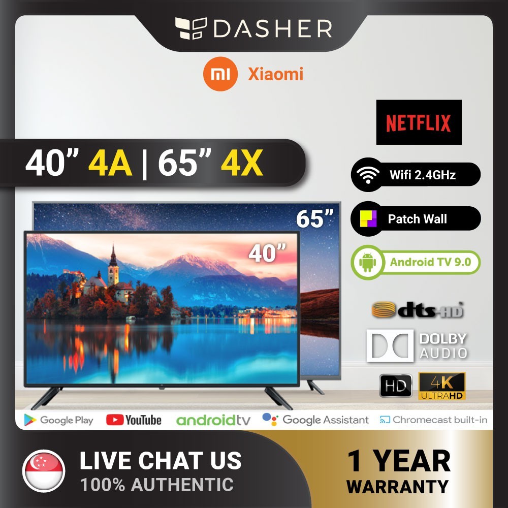 Xiaomi smart TV 40''4a/65 ''4x led TV evision WiFi Netflix YouTube ...