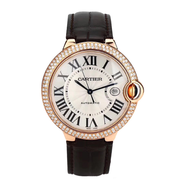Cartier Cartier Blue Balloon 18K Rose Gold Back Diamond Automatic ...