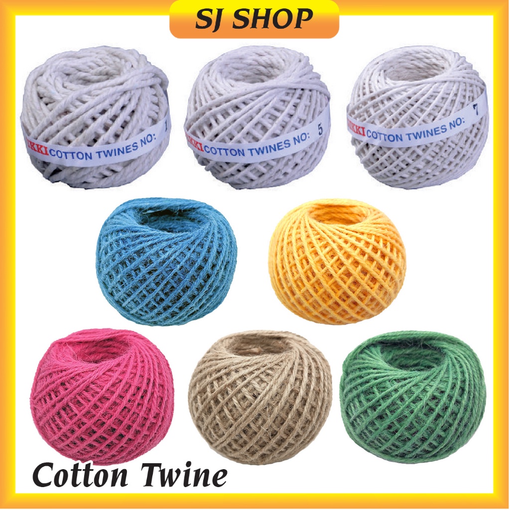 White Cotton Twine | Colour Cotton Twine | Jute String | Parcel String ...