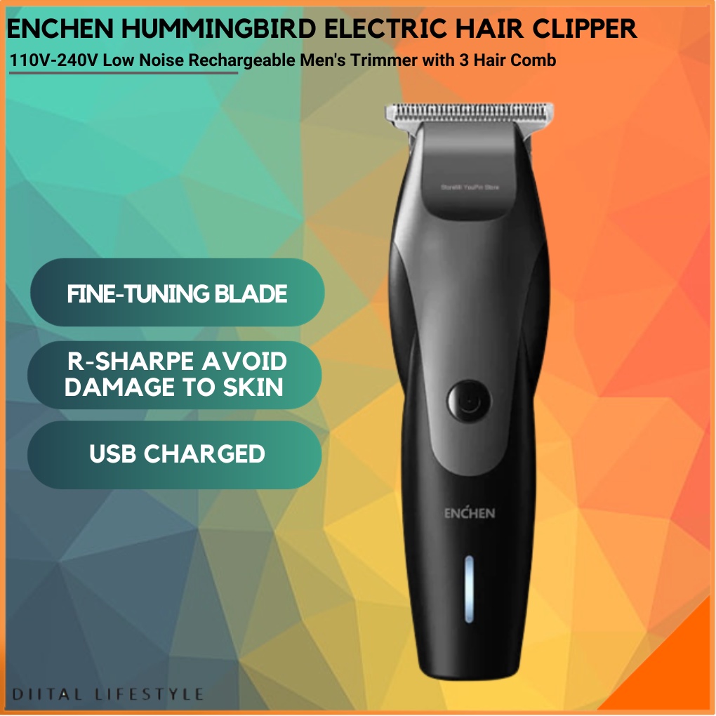 Youpin ENCHEN Hummingbird Professional Electric Hair Clipper 10W ...