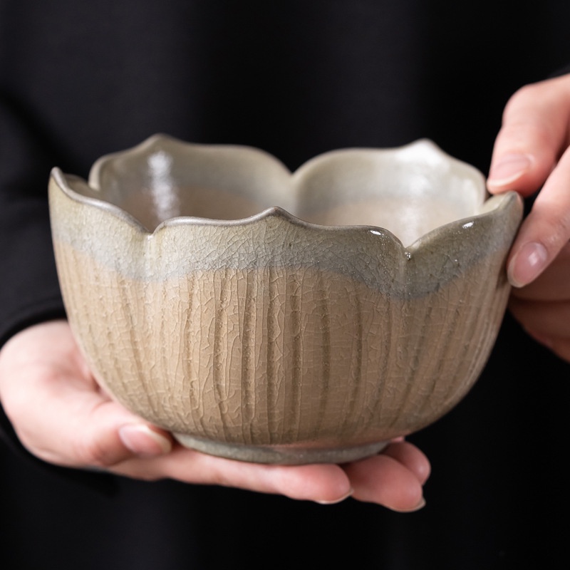 Ice Flower Glaze Lotus Tea Tank [Huayun] Japanese Style Ceramic Tea ...