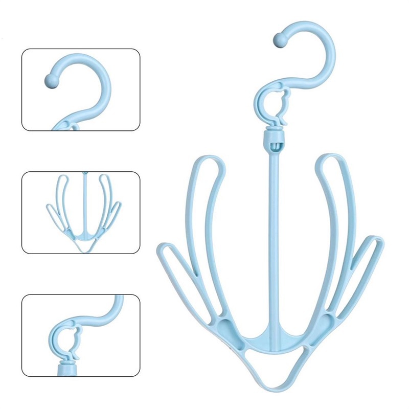 360° Balcony Shoe Drying Rack Hook Multi-functional Shoe Hanger ...