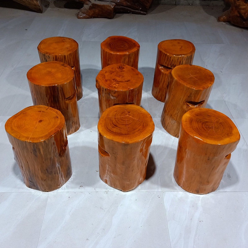 Root Carving Stool Solid Wood a Block of Wood Or Stone Log Stump Base ...