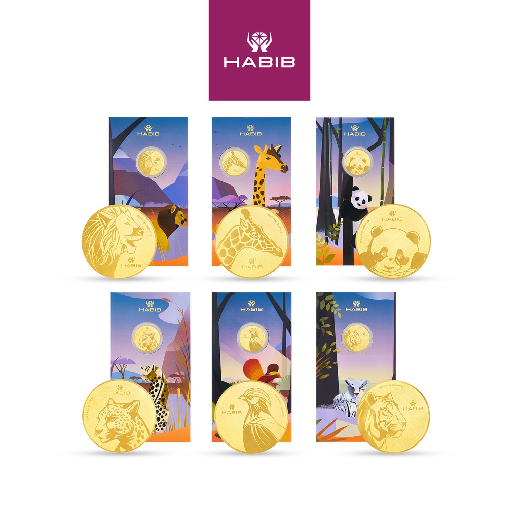 HABIB x Zoo Negara Collection 2023 | 999.9 Gold Wafer Coin (0.20g ...