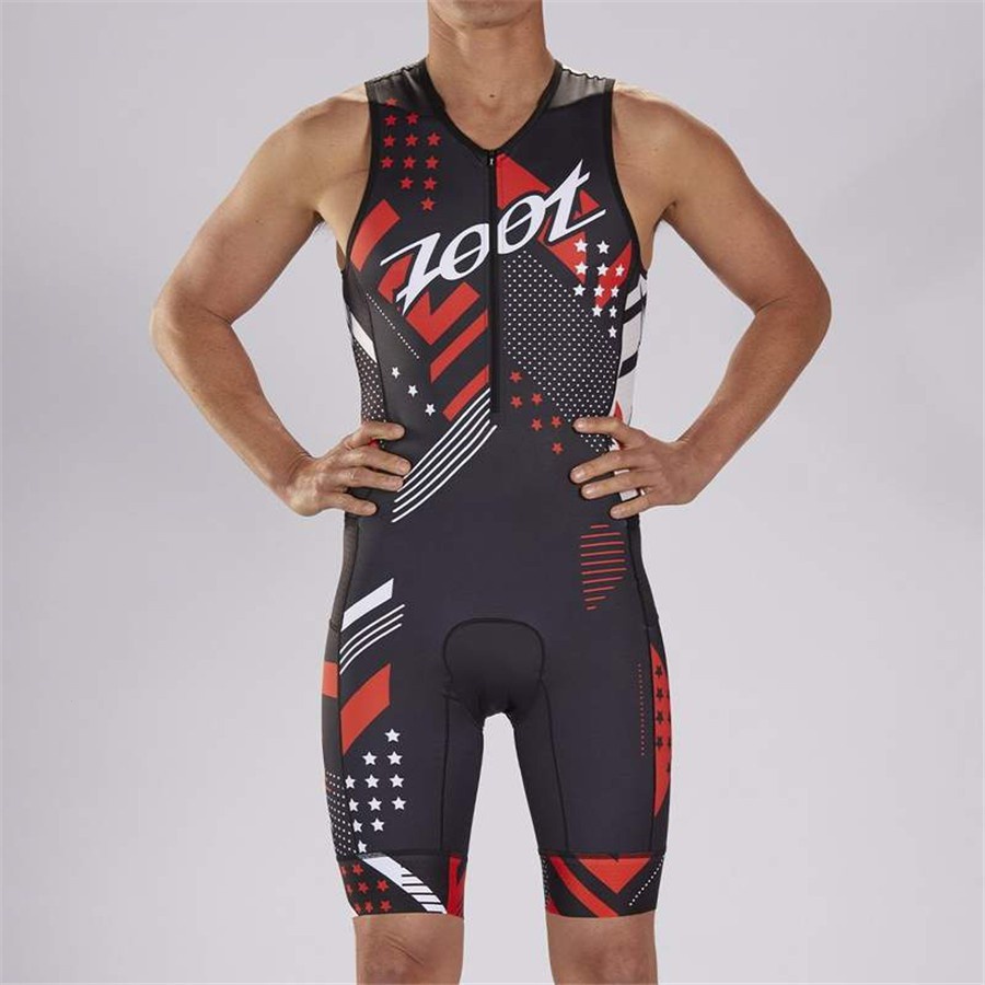 ZOOT Triathlon Team Summer SLEEVLESS Men Tri Suit maillot ciclismo body ...