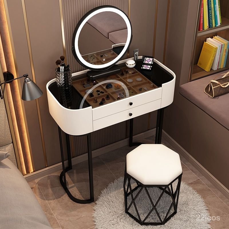New Luxury High-End Dressing Table Glass Bedroom Modern Simple Makeup ...