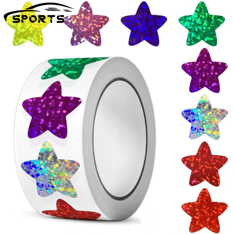 [ Featured ] Laser Star Sealing Sticker / Festival Party Decor Label ...