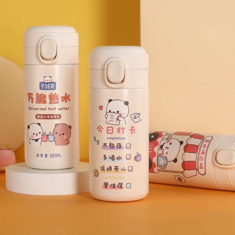 Yiers Mitao Panda Bubu Dudu vacuum cup Panda Bear Dudu And Bubu Anime ...